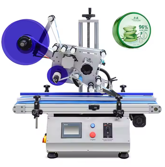 China Automatic desktop flat top and bottom surface labeling flat ...