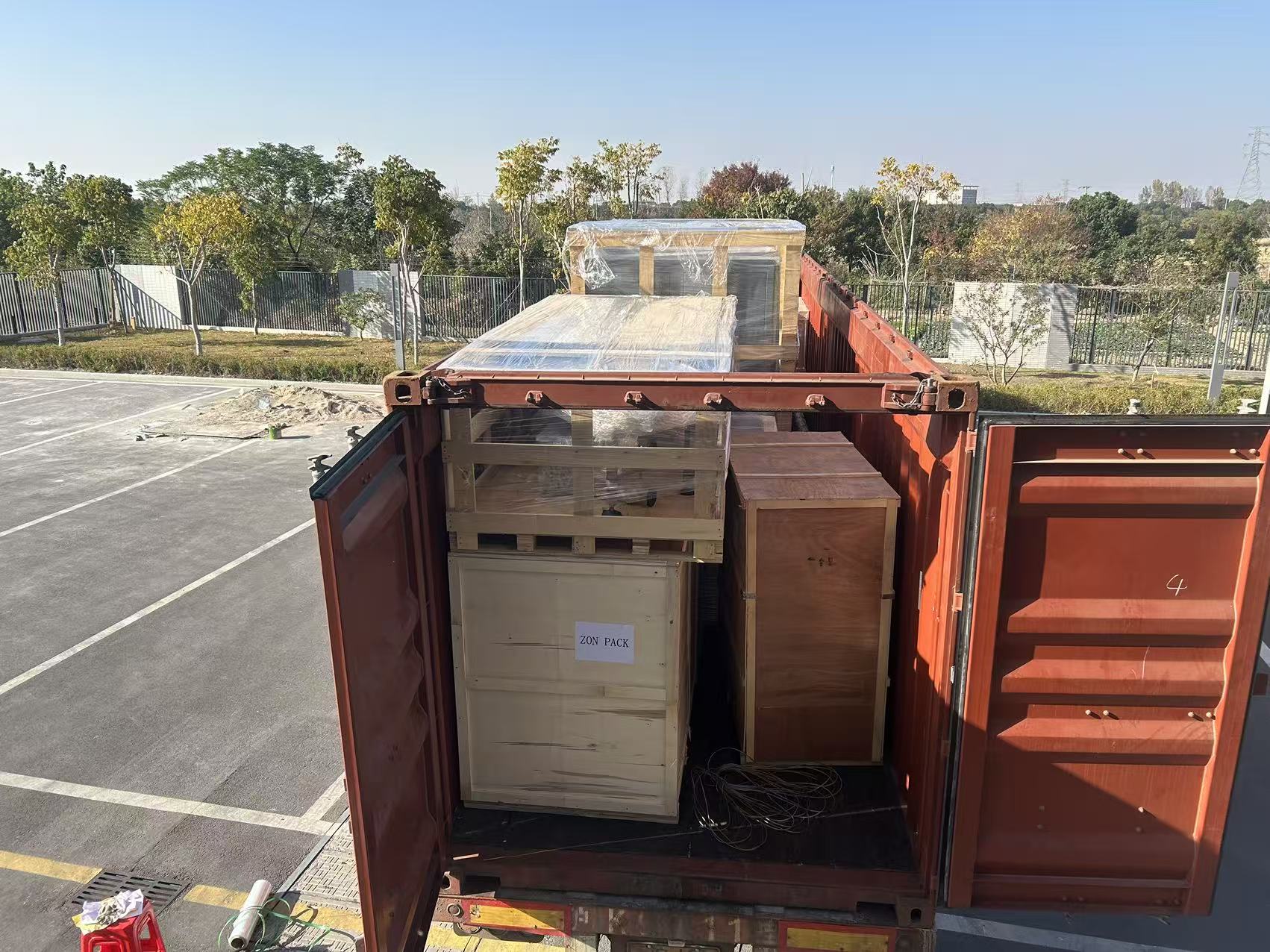 News - ZON PACK Successfully Loads 40OT Container with Carton Packing ...