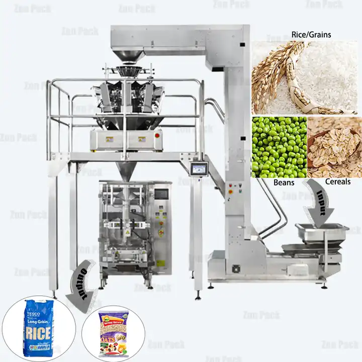 China 500g 1kg 5kg rice/grains/beans weighing packing food vacuum ...