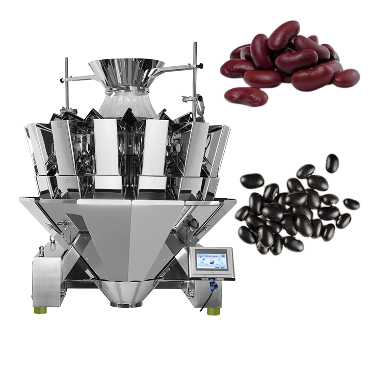 China Multi-function Grain 10 / 14 heads Weigher Granule Bean Weighing ...