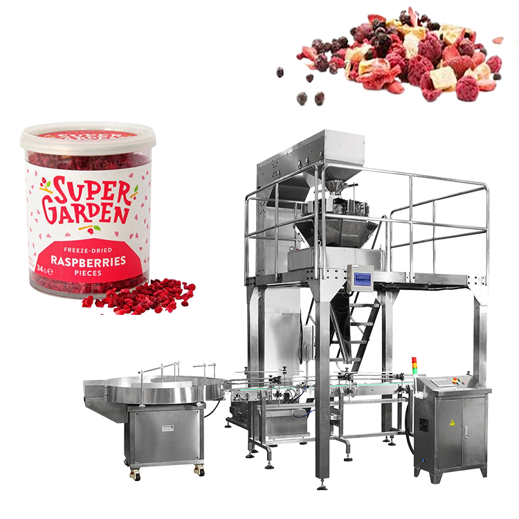 China Multi-function Bottle Filling Line Freeze Dried Fruit Crisps ...