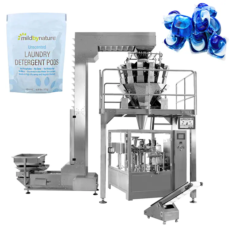 China Automatic Doypack Zipper Pouch Packing Machine Laundry Beads ...