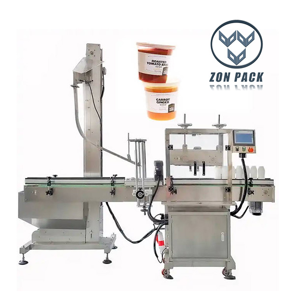 China Lid Feeding Elevator Automatic Bottle Screw Capping Machine ...