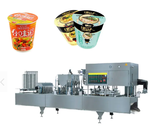 China High Speed Popcorn Puff Food Paper Cup Filling Packing Machine ...