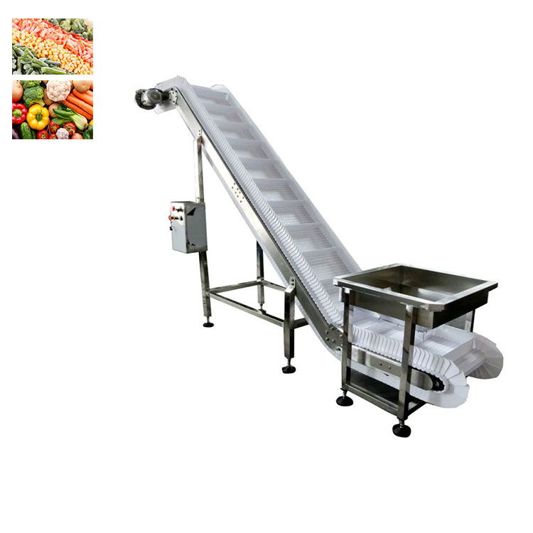China 304 Stainless Steel Waterproof Vegetable Fruit Incline Conveyor ...