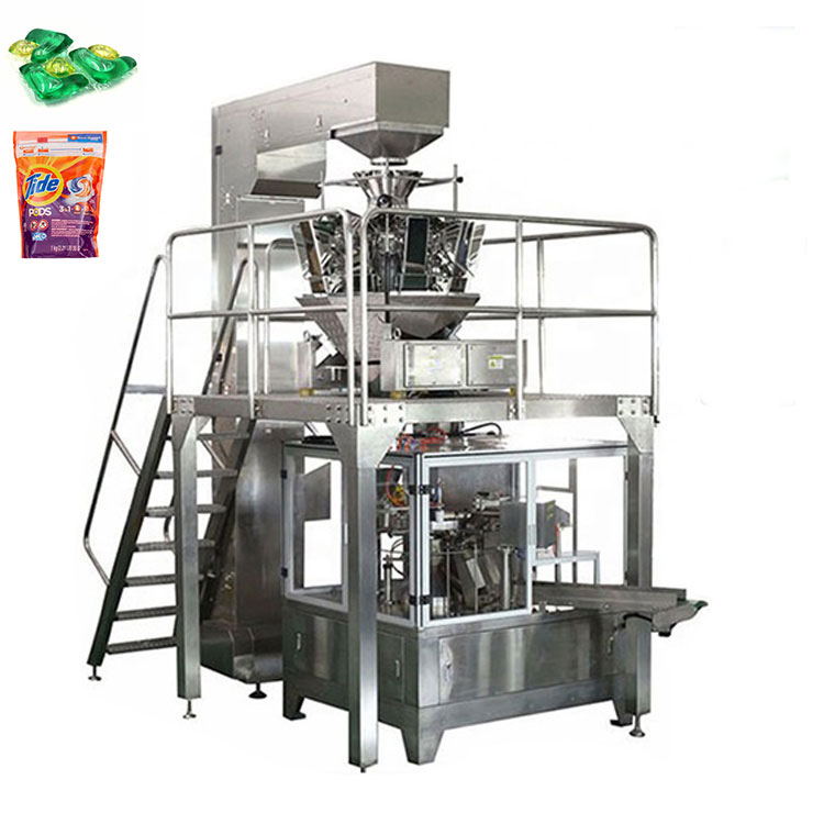 China High Speed Water Soluble Washing Pods Ziplock Bag Packing Machine ...